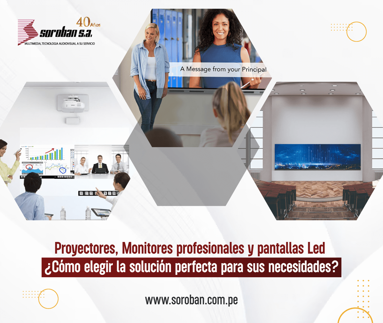 Proyectores, Monitores Profesionales y Pantallas LED: Cómo elegir la ...